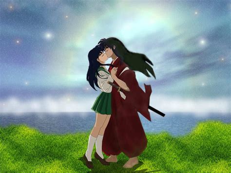 Inuyasha Kiss Kagome Wallpapers Wallpaper Cave