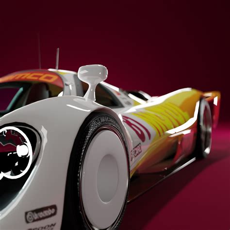 Racing Car With Livery Prototype Endurance Non Existing Car 3d Model