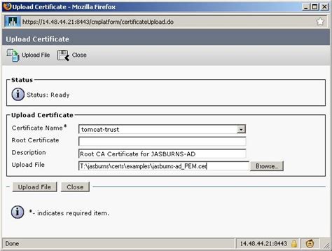 Cucm Uploading Ccmadmin Web Gui Certificates Cisco Community
