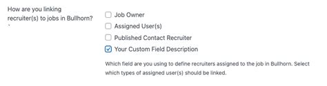 Using A Custom Field To Store Recruiters Matador Jobs Documentation