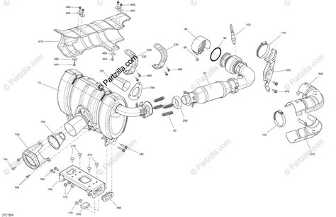 Can Am Side By Side 2019 Oem Parts Diagram For Exhaust Turbo R