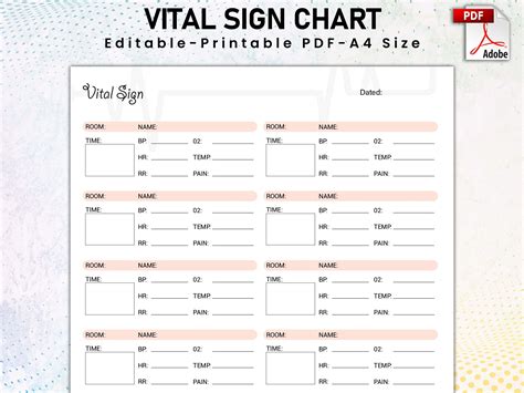 This Item Is Unavailable Etsy Vital Signs Chart Vital Signs Nursing Notes