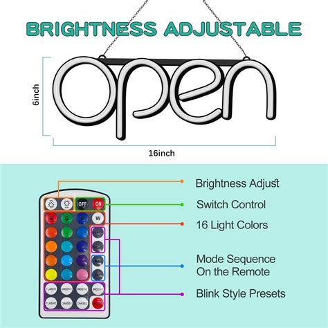 Tekstap Open LED Signs For Business Window RGB India Ubuy