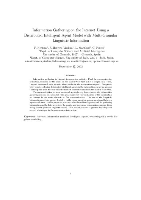 pdf information gathering on the internet using a distributed