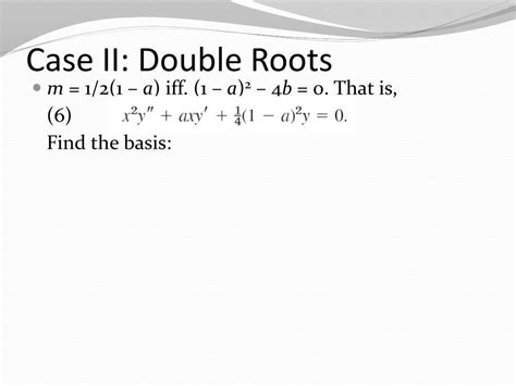 Ppt Engineering Mathematics Class 7 Second Order Linear Odes Part3 Powerpoint Presentation