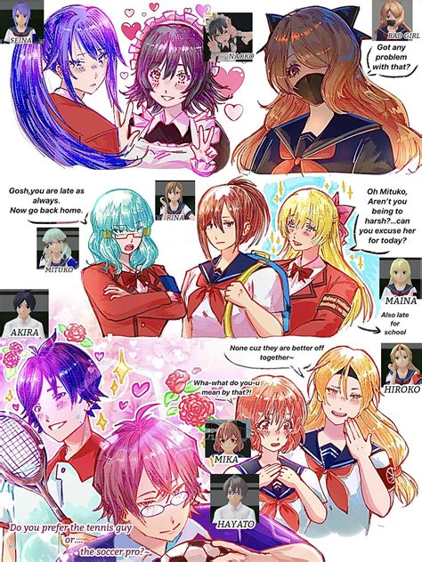 Made Fanart For The Better Yan Sim Game That Is School Girls Simulator 💯 Jk Let Me Know If You