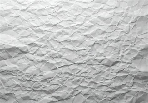 Crumpled White Paper Texture Stock Illustration Illustration Of