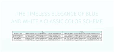 Free Color Scheme Templates For Google Sheets And Microsoft Excel Slidesdocs