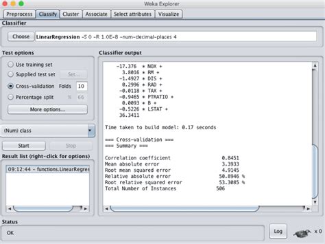 How To Use Regression Machine Learning Algorithms In Weka