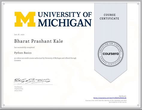 Bharat Kale On Linkedin Coursera Pythonbasics Pythonprogramming Python Pythoncourse