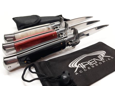 Swing Guard Lever Lock Stiletto 440c Automatic Switchblade K