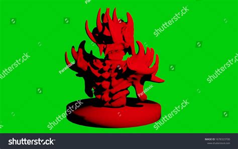 3d Model Render Red Grasshopper Man Stock Illustration 1678323700