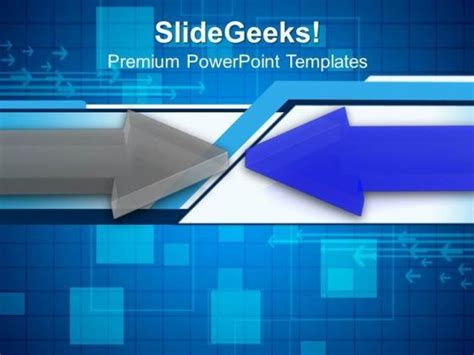 Arrows Pointing Each Other PowerPoint Templates And PowerPoint Themes 0812