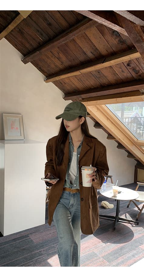 스웨이드자켓 여성가을자켓 보이핏자켓 블레이저