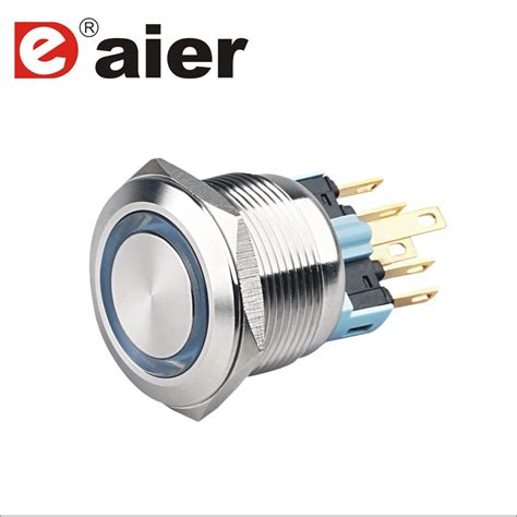 Mm Pin Latching V LED Metal Push Button Switch China Push Button Switch And Metal Push