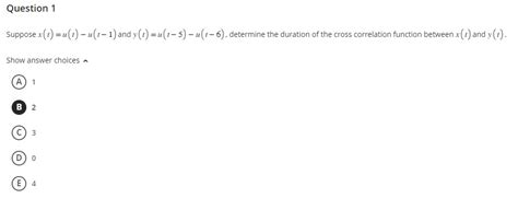 Solved Suppose X T U T U T1 And Y T U T5 U T6 Chegg Com
