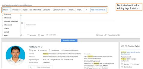 Introducing Smart Comments Tracker Task And Reminders In Resdex Recruiter Zone
