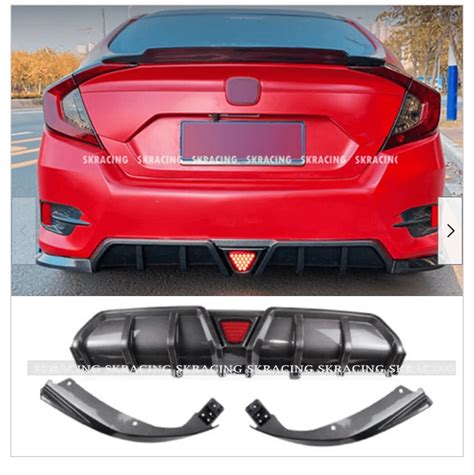Rear Diffuser With Single Exit Exhaust Preferably On Right Side 2016 Honda Civic Forum 10th