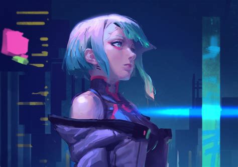 Lucy In Neon Nights Cyberpunk Edgerunners Anime Hd Wallpaper