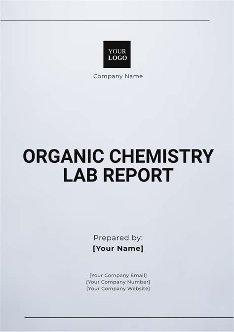 free organic chemistry lab report template to edit online
