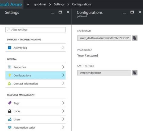 Sql Server Database Mail Configured With The Send Grid Email Service In The Azure Market Place