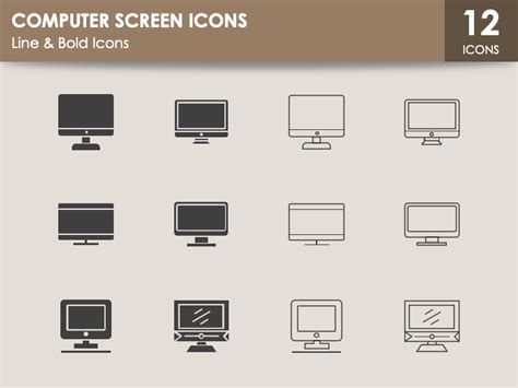 Computer Screen Icons For Powerpoint And Google Slides Ppt Slides