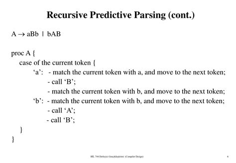 Ppt Top Down Parsing Powerpoint Presentation Free Download Id826197