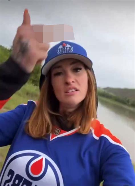 Who Is Kait F Meet The Edmonton Oilers Flashing Fan And Good Luck Charm Now Featured In