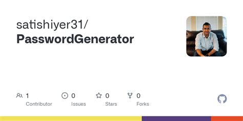 Github Satishiyer31 Passwordgenerator