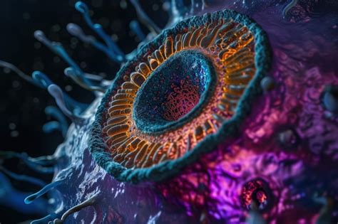 premium photo detailed human cell rendering