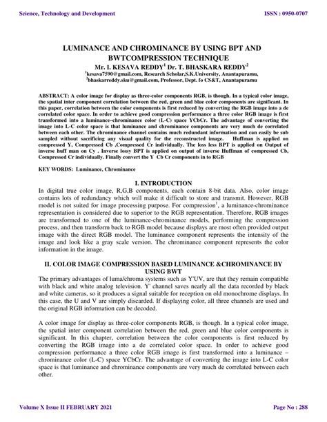 Pdf Luminance And Chrominance By Using Bpt And Bwtcompression Technique