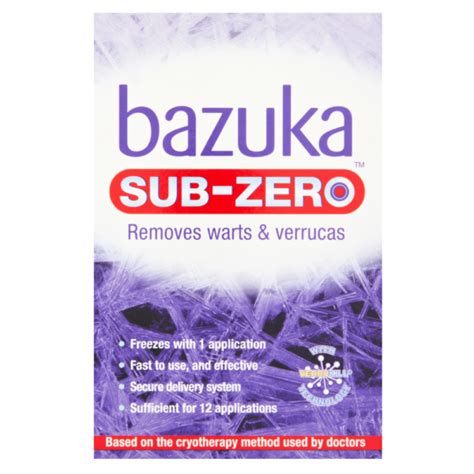 Bazuka Sub Zero Freeze Verucca And Wart Removal Treatment 50ml