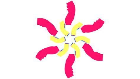 A Pink And Yellow Sun With A Circle In The Middle 47066970 Png