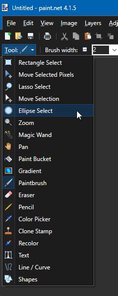Display Tool Menu Paint NET Discussion And Questions Paint Net Forum