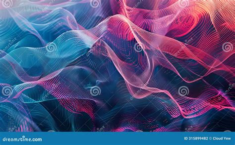 Abstract Digital Texture Inspired By Ai Driven Pattern Synthesis Stock