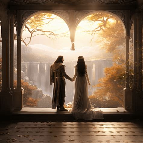 Aragorn And Arwen Meeting In Rivendell R Fantasyreimagined