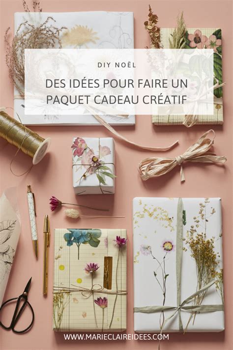 40 Idées Pour Faire Un Emballage Cadeau Original Fleurs Séchées Paquet Cadeau Fleurs