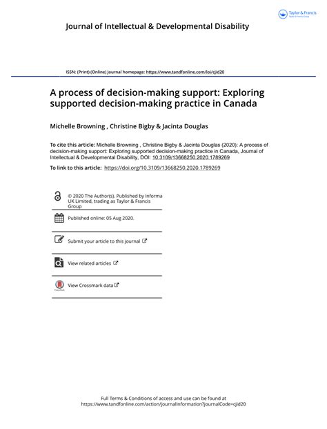 Pdf A Process Of Decision Making Support Exploring Supported