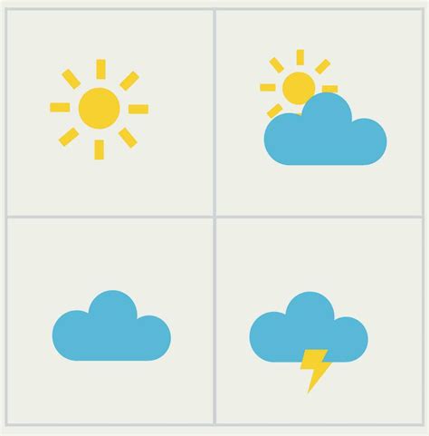 Weather Icon Set Vector Illustration Weather Conditions Icons 36363476