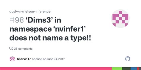 ‘dims3 In Namespace ‘nvinfer1 Does Not Name A Type · Issue 98 · Dusty Nvjetson Inference