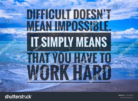 Inspirational Motivating Quotes On Nature Background Stock Illustration