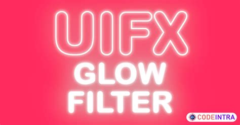 uifx glow filter gui tools unity assets codeintra