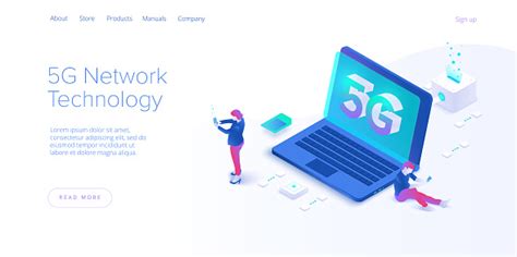 등도 벡터 일러스트레이션에서 5g 네트워크 기술 무선 이동 통신 서비스 개념 마케팅 웹 사이트 방문 템플릿 스마트 폰 인터넷 속도 연결 배경 3차원 형태에 대한 스톡 벡터