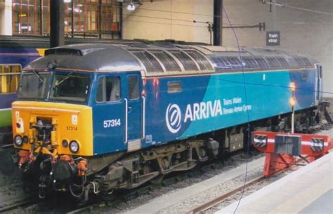 Diesel Train Photo Railway Picture Arriva Blue Class 57 Photograph