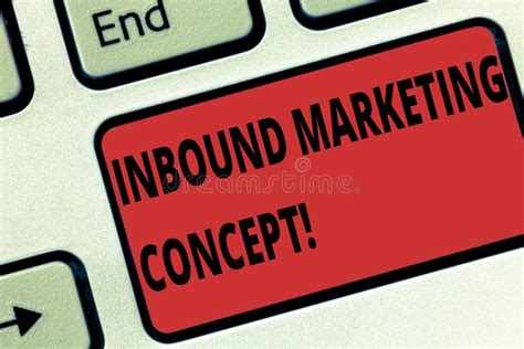 Handwriting Text Inbound Marketing Concept Concept Meaning Strategy That Focuses On Attracting