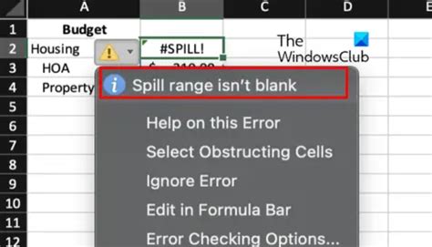 How To Fix Spill Error In Excel