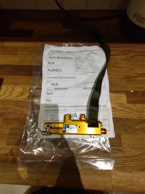 Martin Baker Ejection Seat Mk 10 Automatic Deployment Unit Raf Tornado Aircraft £18 99 Picclick Uk