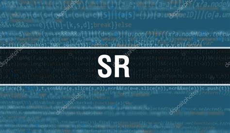 Sr Texto Escrito En El Código De Programación Abstracta Tecnología De
