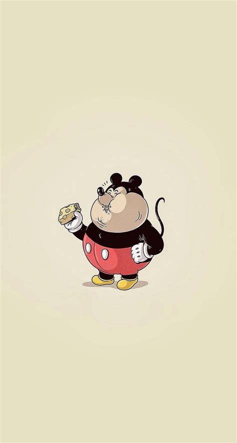 Download Fat Mickey Mouse Iphone Wallpaper