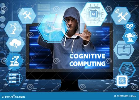 The Cognitive Computing Concept As Modern Technology Stock Image Image Of Neuronal
